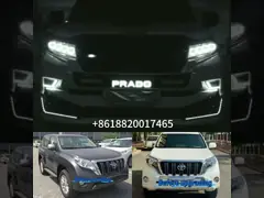 China FJ150 Plastic Body Kit For Prado FJ150 2018 Conversion Kit Front Rear Body Kit Black White for sale