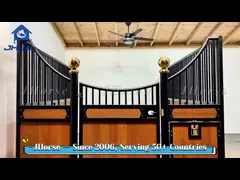 Portable Prefab Horse Barn Safe Horse Stable Metal Horse Stall Front Boxes With Bamboo Woods
