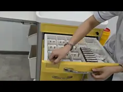 China ODM Aluminum Nursing Trolley Crash Medical Emergency Cart for sale