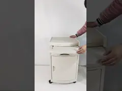 Cina Comodino medico ABS con cassetto, tavola da pranzo retrattile e comodino ospedaliero in vendita