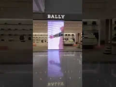 China Led Screen High Transparency Curtain Grille Glass Window LED Mesh Display for sale