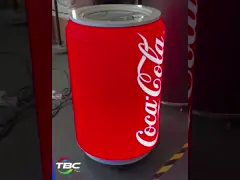 China Creative P1.86mm Indoor GOB Soda Can LED Display With Fridge Keeping Drinks Cold While Lighting Up Your Space for sale