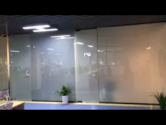 Professionally Customized Smart Film Applied To Office Glass Partition