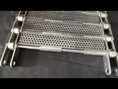 Stainless Steel Perforated 2mm Plate Link Conveyor Belt