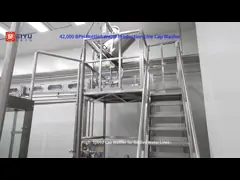 China High-speed Rotary Cap Washer For Bottling Line For 60,000 BPH Bottled Water Production Lines for sale