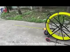 China Fiberglass Duct Rodder Underground Fiber Optic Cable Fiberglass Duct Wire Rod Fish Tape For Cable Pulling for sale