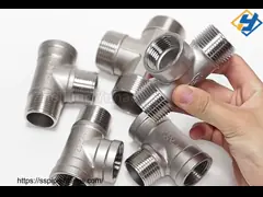 Investment Casting 304 Stainless Steel Screwed Tee, Class 150, 1-1/4