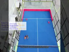 Professional Sports Field Glass High Strength Tempered Glass Padel Court Enclosure