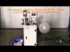 China Automatic Vertical Blind Cutting Machine Slat Blind Cutting Drapes Making Machine Cutting and Punching Full-auto Machine for sale