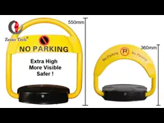 China Die Casted Zinc Alloy Remote Control Parking Space Barrier Parking Space Lock DC12V 7Ah for sale