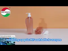 China Clear PET Jars For Shampoo Shower Gel 500ml Plastic Bottle With Pump Press Lid Customized Service for sale