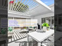 Aluminium Pergola Durable Aluminum Perforated Sheet for Outdoor living space