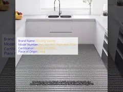 China PVC Anti-Slip Bath Mat 12mm Thick 3800g/sqm Hollow Tube for sale