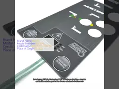 China Customized PET Membrane Switch Screen Printing IP67 Waterproof For Electronic Instrument Applications for sale