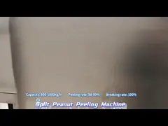 Máquina de blanqueo de maní dividida con pelado por aire con 100% de tasa de rotura y capacidad de 800-1000 kg/h