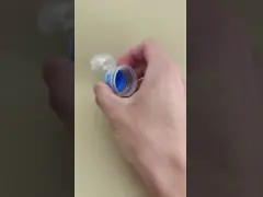 China Nice Design Clear Plastic Round Ribbed Screw Cap for Skincare Bottles for sale