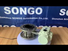 China Motorized Double Flange Butterfly Valve SS316 Body EPDM SEAL DN100 4 Inch With Handle for sale