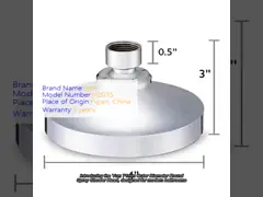 China 71mm Outer Diameter Round Spray Shower Head Shower Room Accessories for sale