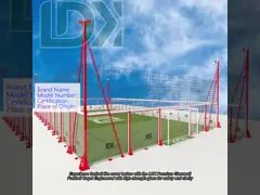 LDK Premium Glasswall Football Cage Innovative Design Customized Glass Soccer Cage