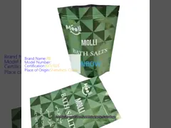 Customized Holographic Color Bags Foil Pouch Bag with Smell Proof  and Resealable Function