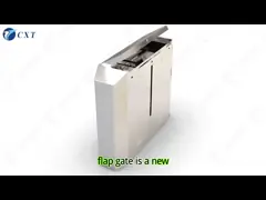 China 30-40 People/Min Office Security Barrier Gate Retractable Flap Barrier 140X for sale