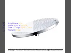 Polished 9 Inch Round Detachable Clean Big Top Three Function Spray Lotus Shower Head