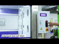 Cina Ce Auto Door Cleanroom Air Shower 2,6kw 380v PVC Fast Rolling Shutter Porta in vendita