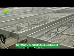 China Stable Rust-proof Metal Steel Rolling Table for Growing Flowers and Plants for sale