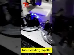 Máquina automática de soldadura por láser de fibra CNC para el impulsor de la bomba de agua de alta presión