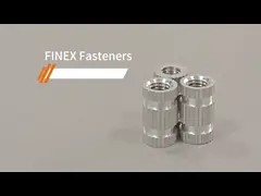 China Injection Molded Stainless Steel Nuts Metric With Through Hole And Pre Embedded for sale