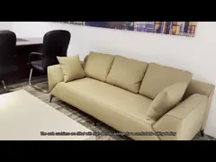 China Office Sofa Furniture Commercial Office Corner Sofa PU Leather Waiting Room Sofa for sale