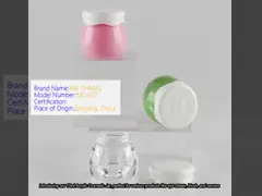 Plastic Cap 10ml Acrylic Cosmetic Packaging for Small Face Cream Jar