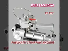 China PP PET Handheld Pneumatic Tool Friction Handheld Baler Air Powered 3500N-4500N for sale