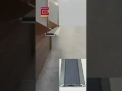 China Non Slip Extra Wide Metal Stair Nosing Trim With Emery Inserts for sale