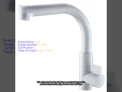ABS Material Kitchen Faucet With Wall-Mounted Installation And Single Handle Design