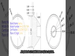Single Lens φ20mm 93%+ Transmittance Multiple Light Distribution Angles Lightweight Tough Material Grade Lens For Brighten