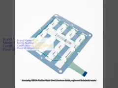 China Flexible Printed Circuit Switch PCB Membrane Switch for Industrial Control for sale