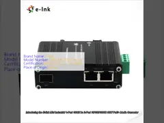 Mini Industrial 1-Port 1000X to 2-Port 10/100/1000B 30W PoE+ Media Converter