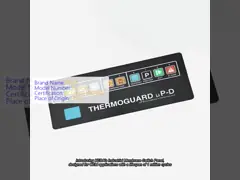 Industrial Membrane Switch Panel With Glossy Matte Frosted Surface Treatment