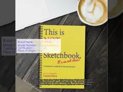 Customized Colour Spiral Hardcover Notebook Personalization Option with Logo Printing and Paper