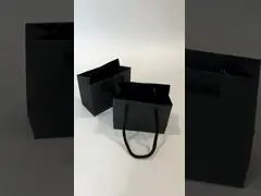 China Black Waterproof Matte Gift Bags for Clothing Stores for sale
