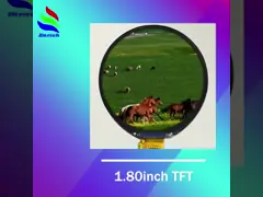 China 1.8 Inch Round Tft Screen Round Tft Display QSPI 360x360 Resolution IC ST77916 QSPI for sale