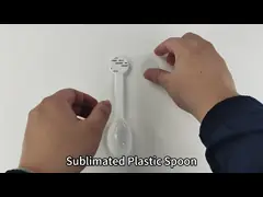 Personalized Blank Sublimation Spoon Printable Children's White Kids Plastic Spoon
