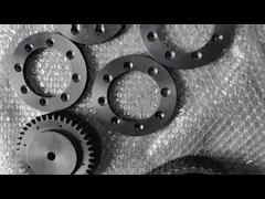 Black Rubber Tank Tracks For Robots 48mm X 10mm X 84 Links Low Noise