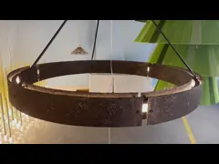 China Post Modern Style Custom Chandelier Hotel Lobby Business Center Large Crystal Luxury Round Water Drop Pendant LED Ceiling Light for sale