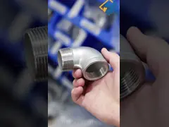 OEM, ODM Stainless Steel Screwed Pipe Fittings FPT and MPT 90° Elbow