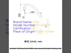 China Bathroom Faucet Accessory Type Faucet Modern Design ABS Goose Neck Water Plastic Tap for sale