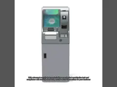ATM cash deposit machine inch touch screen coin cheque