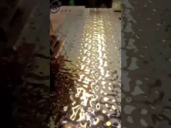 The process of making water ripple embossing