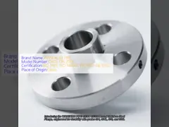 SS304 SS316 Round Stainless Steel flat Flange